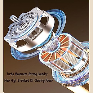 RUVSUN Mini Washer, Portable Washer Machine, Small Washing Machine, Small Dehydration Household Integrated Automatic Convenient Washing Machine, Suitable for Rv and Other Locations