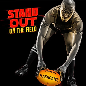 Light Up Football - Glow in the Dark Ball - NO 6 - Outdoor Sports Birthday Gifts for Boys 8-15+ Year Old - Kids Teenage Youth Easter Gift Ideas Activity - Boy Toys Stuff Ages 8 9 10 11 12 13 14 15