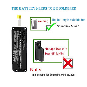 C S Replacement Battery for BO-SE Soundlink Mini 2, fits Part no 088789 088796 088772 2200mAh
