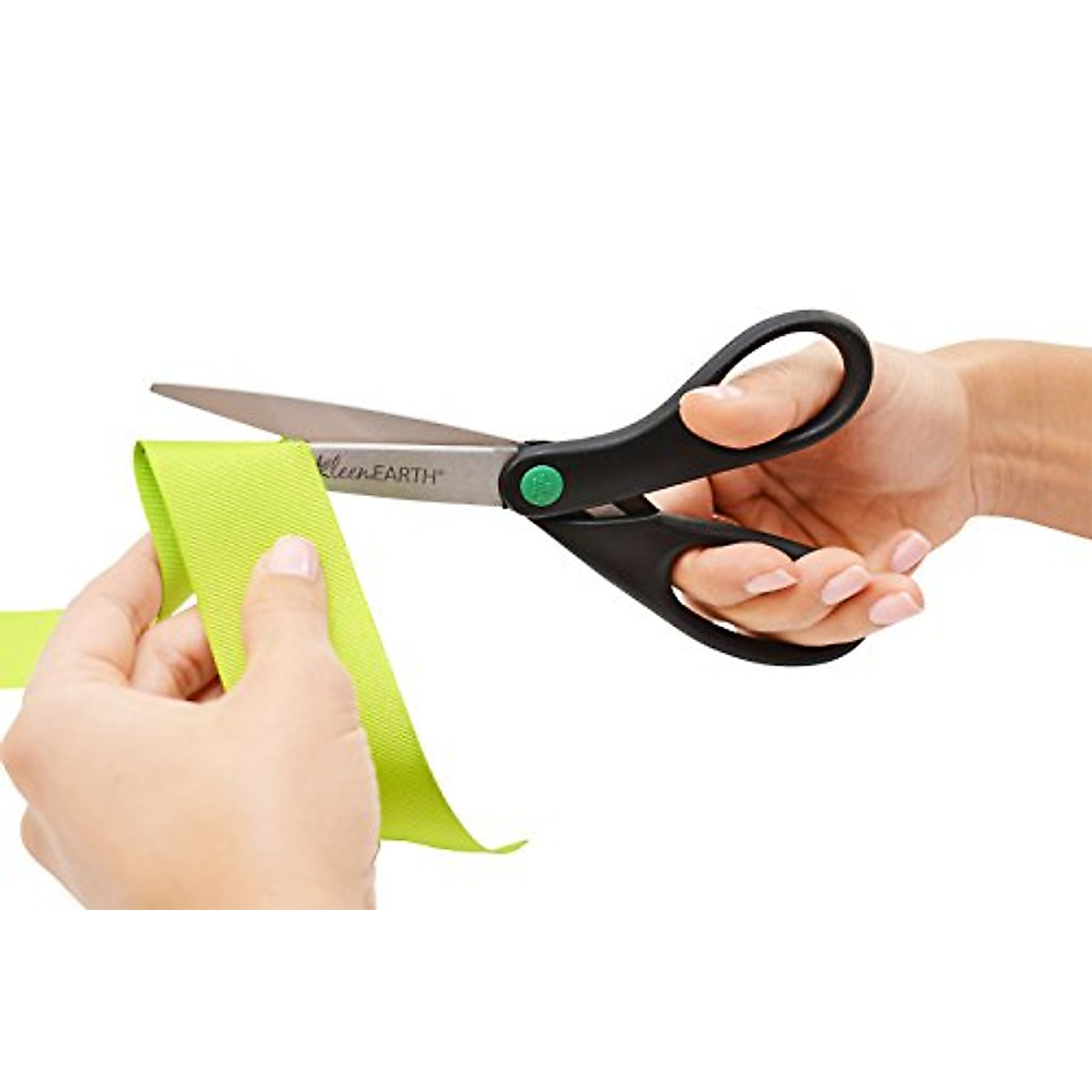 Westcott 15179 8-Inch KleenEarth Recycled Scissors for Office and Home, Black, 2 Pack