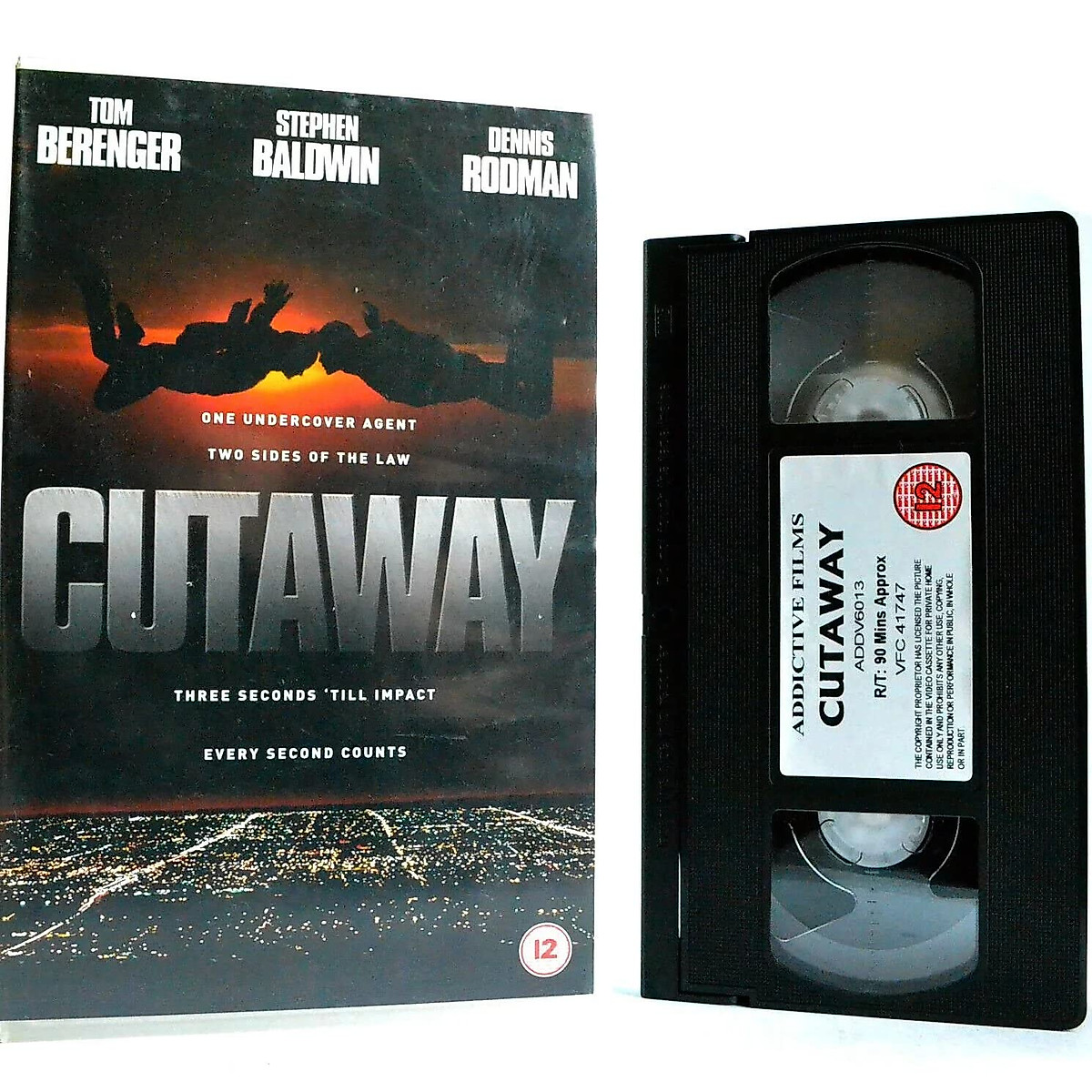 Cutaway: Skydiving (TV Movie) - Action - Large Box - T.Berenger/S.Baldwin - VHS