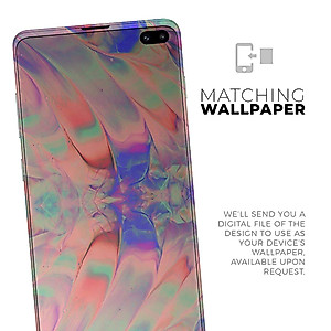DesignSkinz Liquid Abstract Paint Remix V64 Protective Vinyl Decal Wrap Skin Cover Compatible with The Samsung Galaxy S20 (Screen Trim & Back Glass Skin)