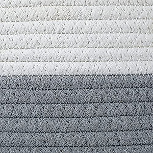 Midlee White & Grey Triangle Toys Basket