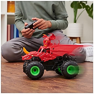 Monster Jam, Bakugan Dragonoid Remote-Control Monster Truck, Kids Toys for Boys and Girls Aged 4 and Up, 1:24 Scale