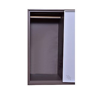 3 Door Small Bedroom Furniture,Metal Locker with Cloth Rail and Shelf,Kids Living Room Locker,Storage lockers for Office (3D)