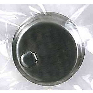 SIMPLY HOMEADE Mason Jar Sugar/Salt/Spice Dispenser Lid Kitchen Supplies, 2 3/4" diameter 1 1/4" tall, Silver