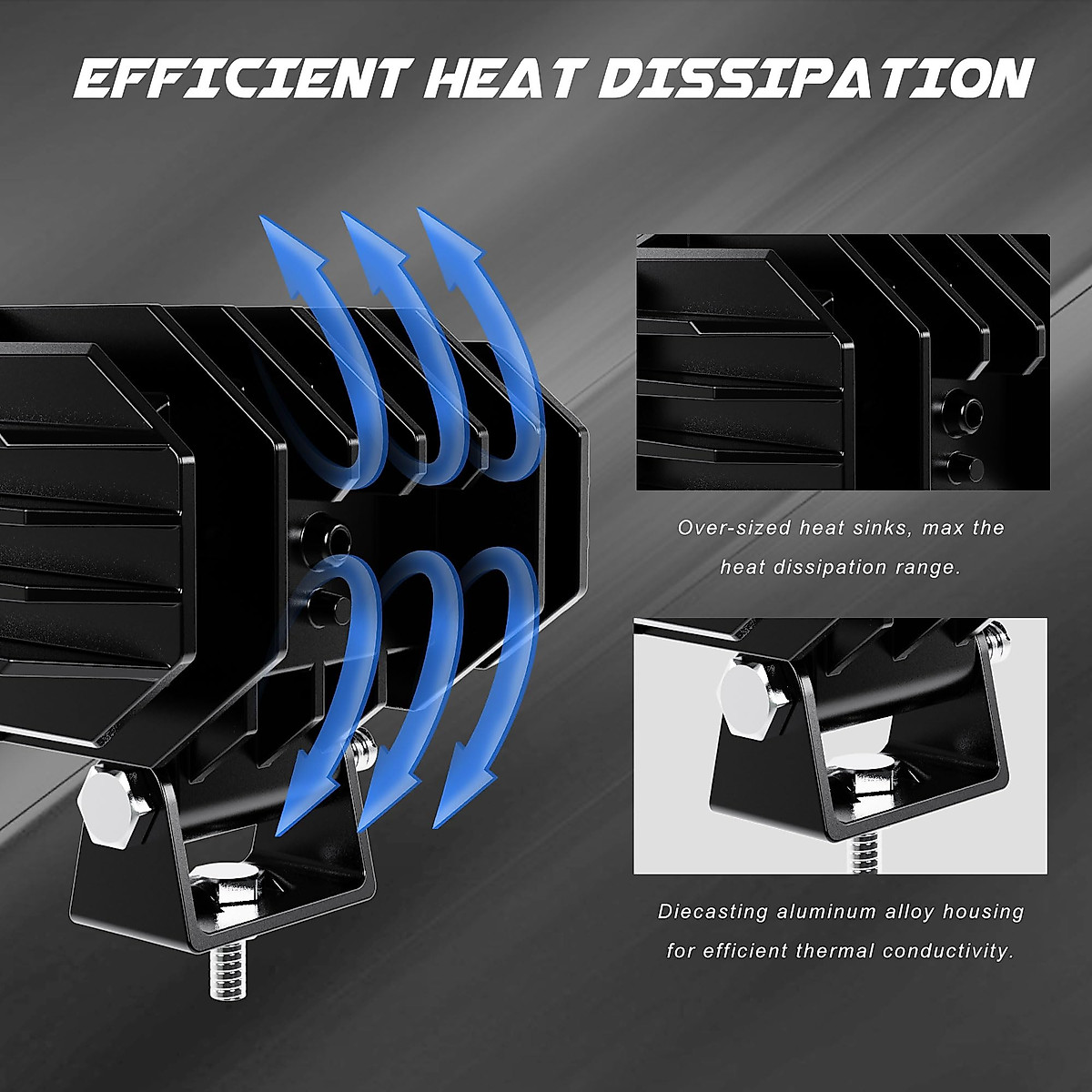 SLARY 2PCS 4 Inch LED Work Lights Flood Single Row White/Amber Flasing Strobe Pods Off Road Driving Fog Lights with Switch Wiring Harness for Truck, 4x4, SUV, ATV