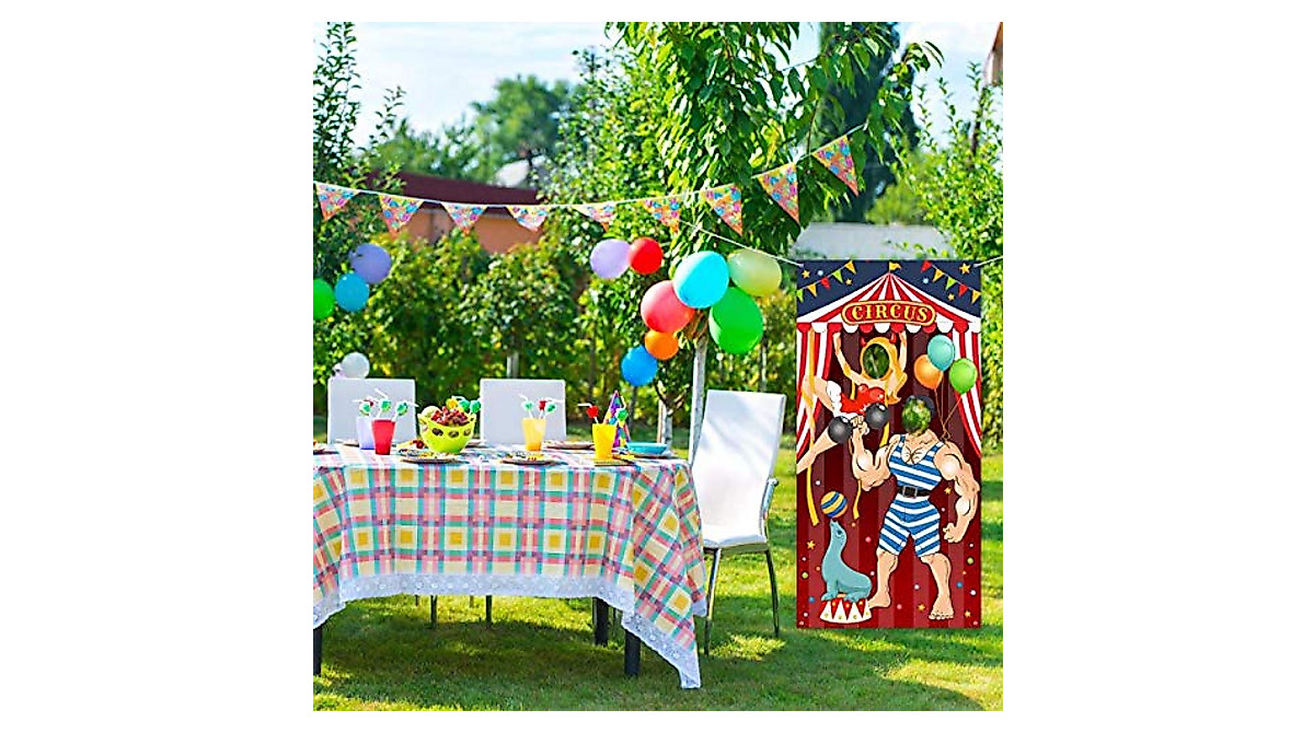 Large Carnival Circus Photo Door Banner & Party Decor