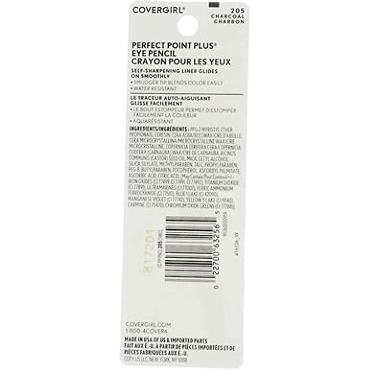 COVERGIRL Eyeliner Charcoal Self Sharpening Pencil (Pack of 4)