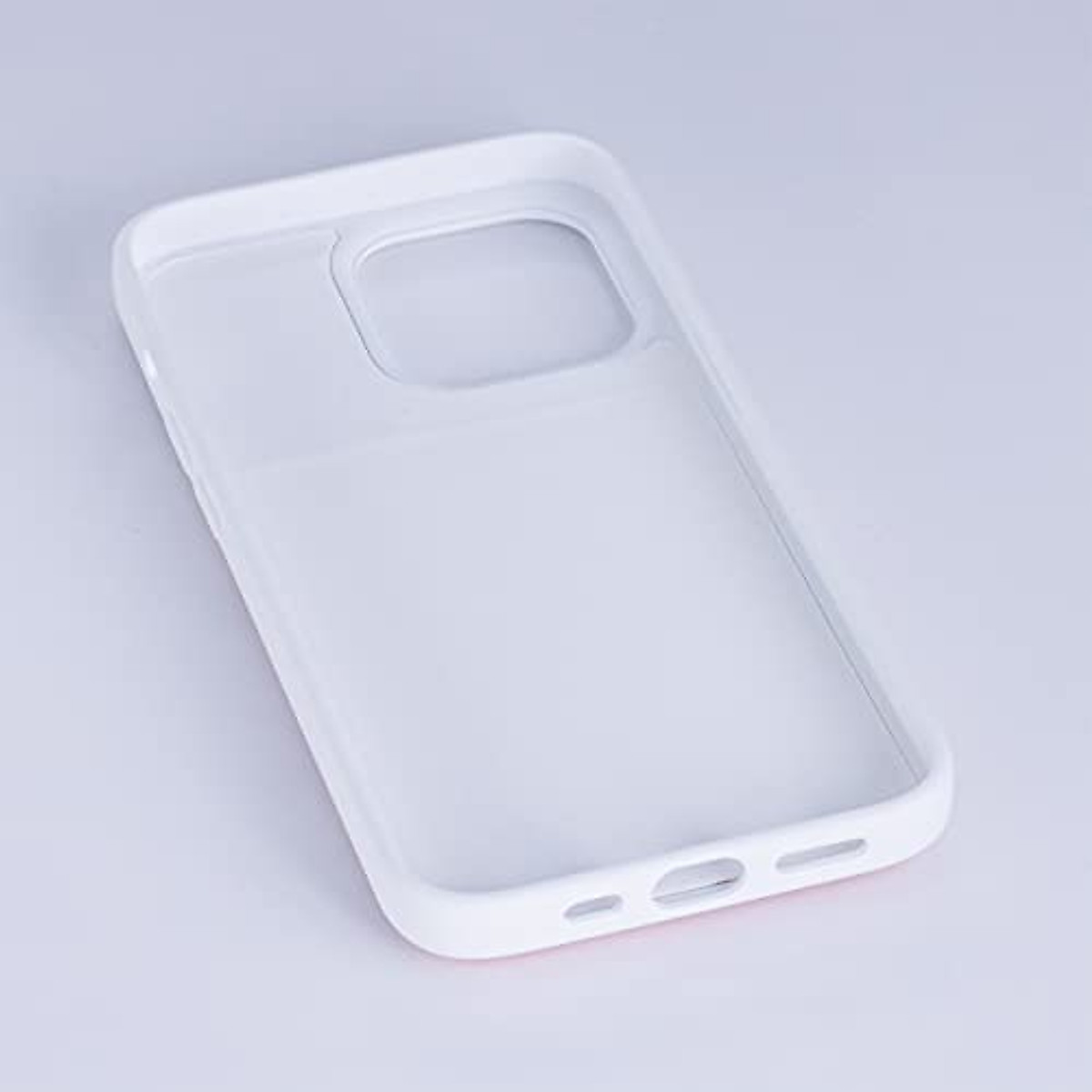 Dockem Wallet Case for iPhone 13 with Liquid Silicone Shell, Built-in Metal Plate for Magnetic Mounting & 2 Credit Card Holder Pockets: Exec M2T, Premium Synthetic Leather (6.1", Pink and White)