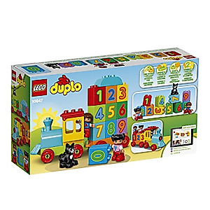 LEGO DUPLO My First Number Train 10847 Learning and Counting Train Set Building Kit and Educational Toy for 2-5 Year Olds (23 Pieces)