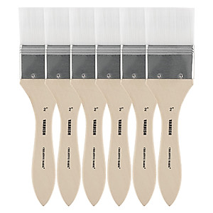Creative Mark Disposable Varnish Brush Set - Single-Use Disposable Brushes for Varnish, Most Paints, Gesso, & More! - 6-Pack