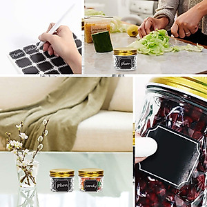 STARSIDE 40 Pack 4 oz Glass Mason jars With Regular Lids, 120 ml Canning Jars Containers for Jam, Honey, Candies,Wedding Favors, Decorations, Baby Foods. Included 1 Pens and 80 Labels.