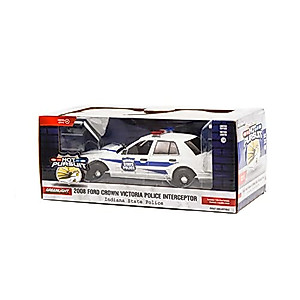 Collectibles Greenlight 85543 Hot Pursuit - 2008 Crown Victoria Police Interceptor - Indiana State Police (ISP) 1:24 Scale