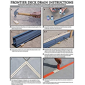 Stegmeier SDDT Deck Drain-Tan (5 Sections) Total: 40 ft. per Carton