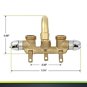 Homewerks 3310-250-RB-B Rough Brass Laundry Faucet, No Size