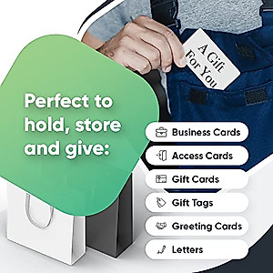 Swipe It Gift Card Holder Sleeves Paper 50 Pack Bulk for Christmas, Holiday, Birthday, Fathers Day, Housewarming, Wedding, Anniversary, Baby Shower, Spa, A Gift for You, White