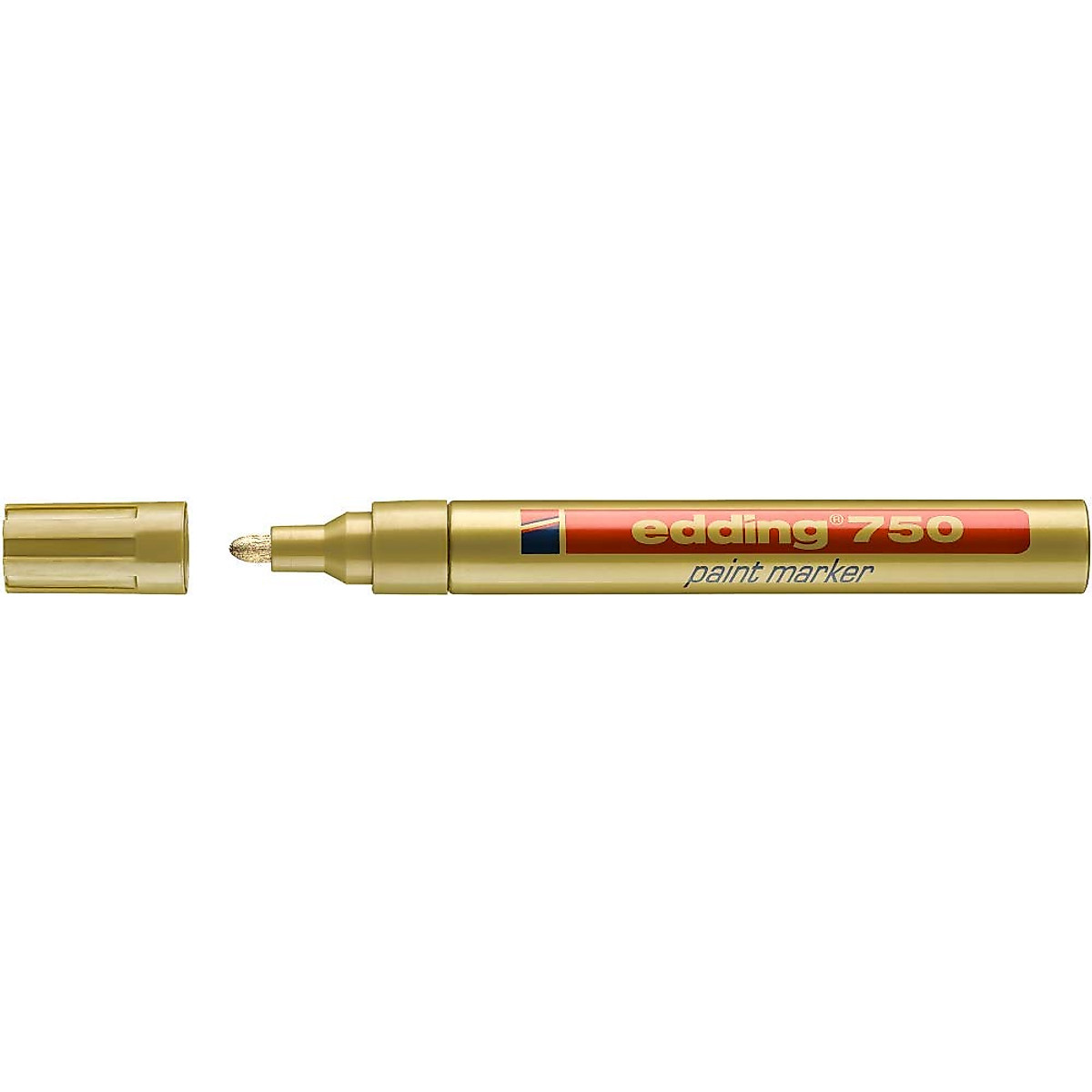 EDDING 751 PAINT MARKER PEN GOLD BULLET TIP LOW ODOUR 2-4mm Line
