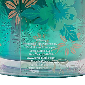 Silver Buffalo Lilo and Stitch Tropical Pattern Plastic Tall Tumbler/Cold Cup with Lid and Straw, 20-Ounce