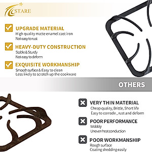 Allstare 316202405 Grate Replacement Parts for Frigidaire Stove Grates Kenmore Gas Range Parts Stove Top Surface Burner Grates 8.8 x 8.8 Inches Cast Iron Rack Cookware Sets 4 Pieces