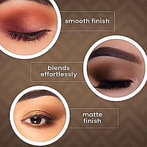 Ccolor Cosmetics - Matte Natural, 9-Color Eyeshadow Palette Matte Finish, Highly Pigmented Eye Shadow Makeup, Long-Wearing Eye Palette, Eye Makeup Kit with Easy-to-Blend Neutral Shades