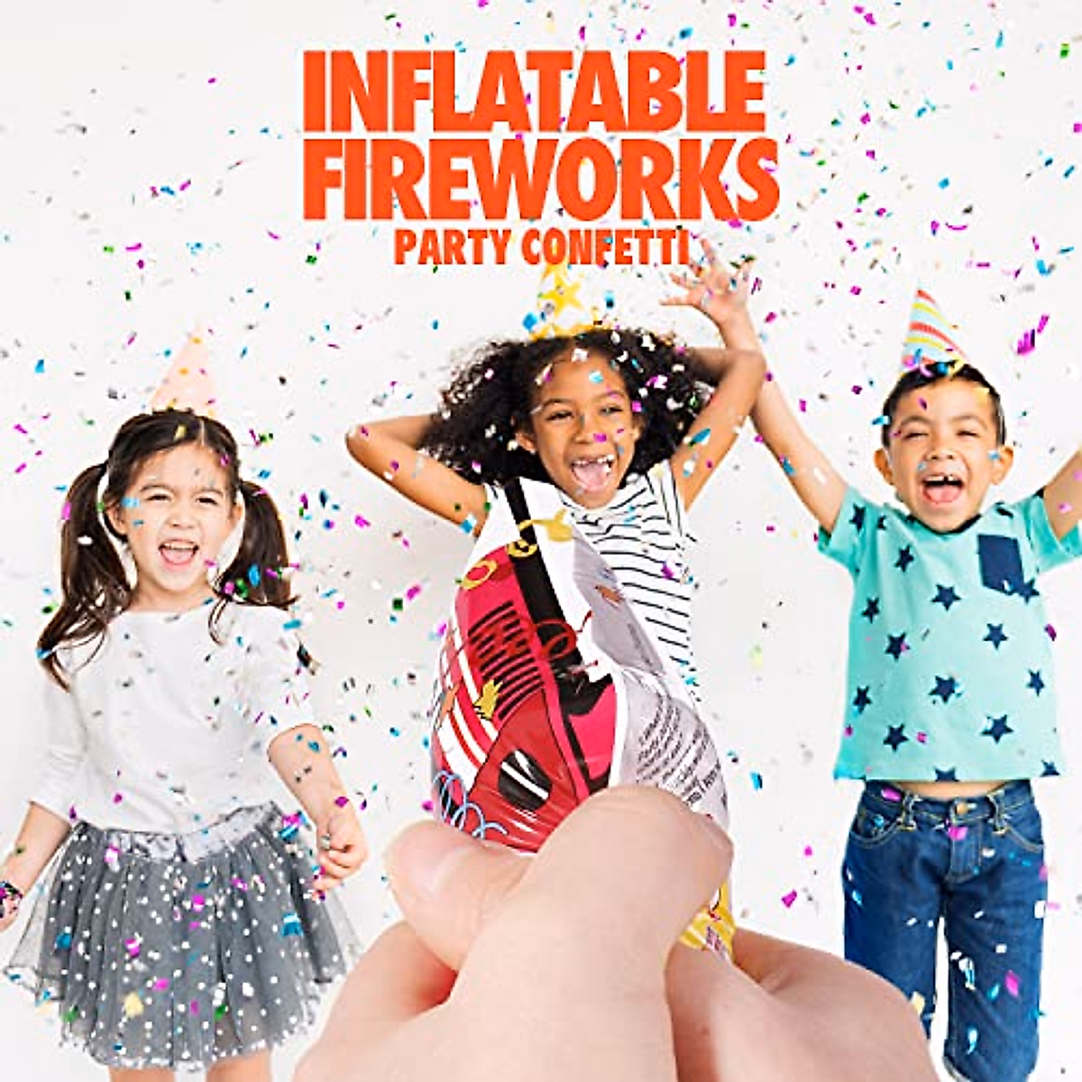 Boxgear 24PCS Fireworks Gun, Handheld Confetti Poppers, Easy Pop, Self-Inflating Confetti Gun, Multicolor Confetti Supplies for Parties and Celebrations (Multicolor)