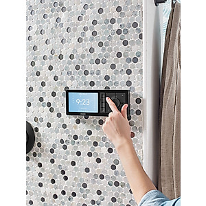 Moen TS3302BL U by Moen Digital Shower Controller with S3102 U by Moen Digital Shower Valve 2-Outlet and Backup Battery Pack