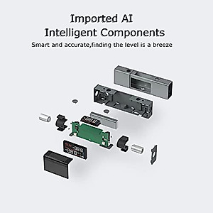 Diirglus Digital Inclinometer Protractor 4 * 90° Digital Angle Finder Gauge Precision Goniometer with LCD Display for Sawing/Decoration/Woodworking