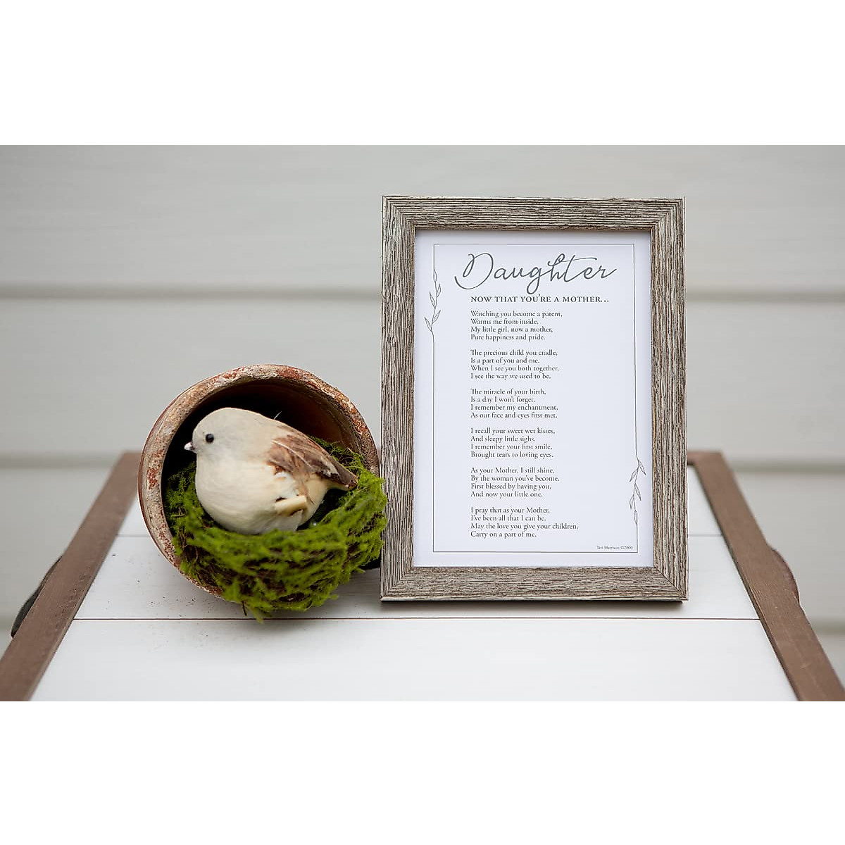 Now That You're a Mother Frame- Gift for Daughter from Mom for Christmas, Mother's Day, Child Birth - Made in USA