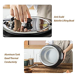 Agkter Electric Soup Warmer With Spoon 10.5-Quart Black