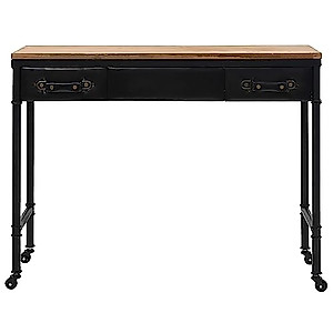 QJBSAVVA Console Table with Castors 39.4"x13"x31.5" Solid Wood Fir,Large Space Dresser Entry Tables Narrow end Table Couch Table Suitable for Home, Office, Bedroom, Meeting Room