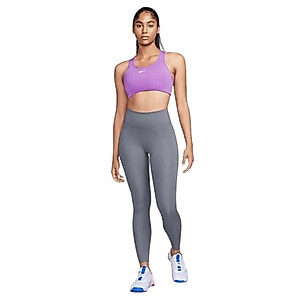 Nike Women's Victory Compression Bra (Medium) Violet/White