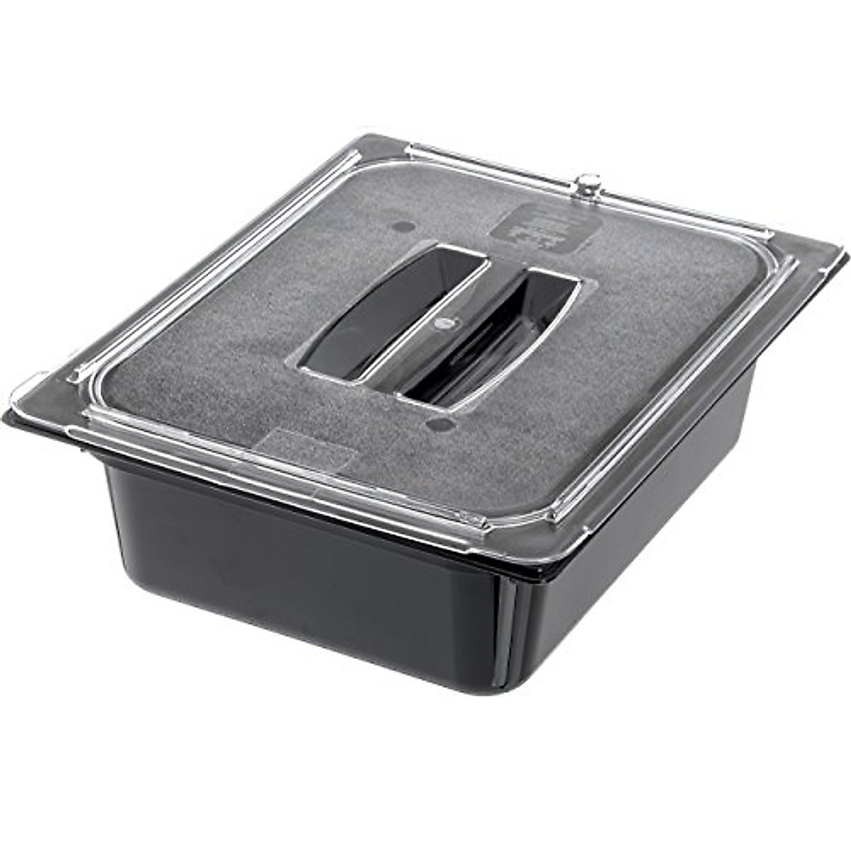 Carlisle FoodService Products 10230U07 StorPlus Half Size Polycarbonate Universal Handled Food Pan Lid, Clear
