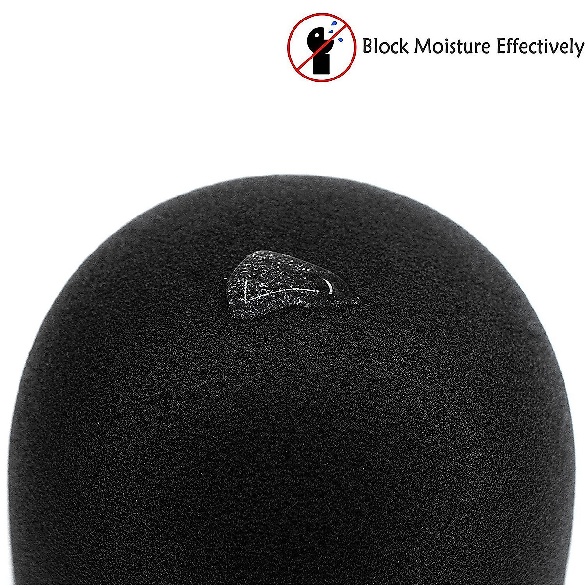Foam Microphone Windscreen- Aedor Quality Sponge Mic Cover as a pop filter for Blue Yeti, Yeti Pro Condenser Microphones(Black)