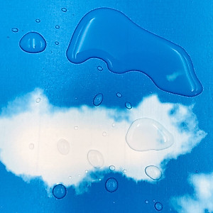 Yifely Blue Sky White Clound Shelf Liner Paper Self Adhesive Vinyl Wallpaper for Bedroom Living Room 17x118 Inch