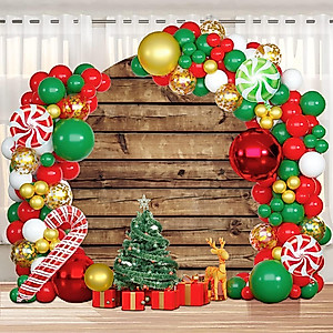 Leowefowa Polyester Rustic Wood Board Round Backdrop (Without Stand,not Real Wood) 6x6ft Wood Plank Background for Photo Girl Boy Birthday Baby Shower Gender Reveal Party Banner Grad Prom Photo Prop