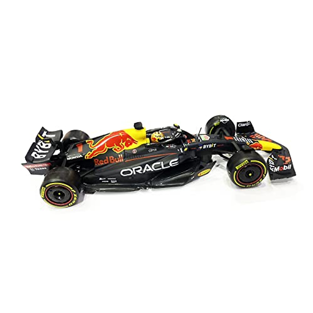 HTLNUZD Bburago 1/24 2022 New F1 RB18#1 for Verstappen Champion Racing Compatible with Red Bull 1:24 Static Alloy Car Die Cast Model Collectible Gift, Black