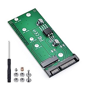ELUTENG M.2 NGFF to SATA Adapter Card B Key/B & M Key SSD Converter NGFF M2 to 2.5 Inch SATA III Drivers for NGFF M.2 2280 2260 2242 2230 SSD (Not for M.2 NVME)