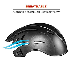 Ergodyne unisex adult Short Brim XL Bump Cap Hat, Navy, X-Large US