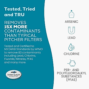AQUA TRU Carafe | Countertop Water Purifier for PFAS and Other Contaminants with Exclusive 4-Stage Ultra Reverse Osmosis Technology (No Plumbing or Installation Required) | BPA Free