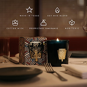 Jackson Vaughn Vintage New York Candle - Eastern Red Cedar, Sandalwood Resin, and Dried Wild Rose - 11oz Jar - 45 Hour Burn Time