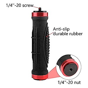 Camera Handle Grip Mount, ChromLives 1/4'' Camera Stabilizer, DSLR Top Handheld Grip with 1/4'' Male Screw for Digital Video Camera Camcorder Action Camera LED Video Light Smartphone 2Pack