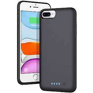 AONIMI Battery Case for iPhone 6s Plus/6 Plus/7 Plus/8 Plus, [8500mAh] Portable Charging Case Rechargeable Extended Battery Pack Protective Charger Case for iPhone 6 Plus/7 Plus/8 Plus Black