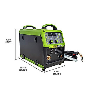 Solary Inverter aluminum MIG Welder - Multi Process IGBT Digital Inverter Welding Machine Equipment Flux Cored Wire Solid Core Wire Welding Pulsed