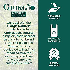 Giorgio GIONAT8 Small Natural Wooden Comb Hair Detangler Wide Tooth Comb for Curly Hair, Bamboo and Beechwood Hair Combs for Thick Hair, Organic Wooden Hair Comb Perfect for Use with Long Thick Hair