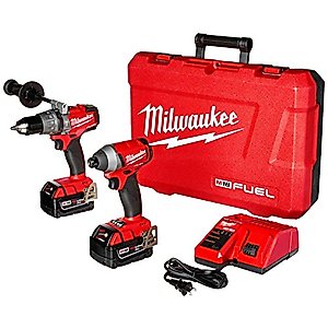 Milwaukee 2897-22 M18 Fuel 2-Tool Combo Kit, Red
