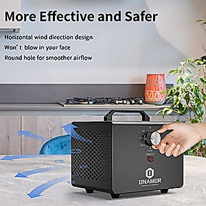 [New Upgraded 15000mg/h] Ozone Generator for Areas of 2000+ Sq.Ft, Ozone Machine Odor Removal for Home, Ozone Odor Eliminator for Smoke, Car, Basements, and Pet Odors - Black