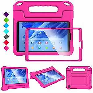 MAISON Kids Case for Samsung Galaxy Tab A9 8.7-inch 2023 SM-X110/X115/X117 & Galaxy Tab A7 Lite 8.7-inch 2021 T220/T225/T227 Shockproof, Built-in Screen Protector Stand Tablet Cover (Hot Pink)