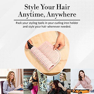 Heat Resistant Mat - Iron Mat - Curling Iron Holder - Silicone Heat Resistant Mat - Makeup Mat - Hot Tools Mat - Hot Tools Flat Iron Holder