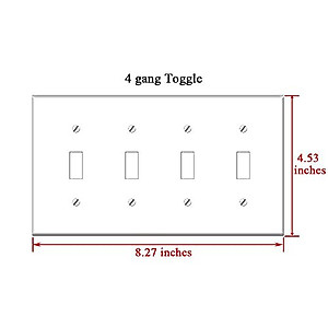 Switch Plate 4 Gang Toggle - Carapace Marine Turtle Ocean Sea Sea Turtle